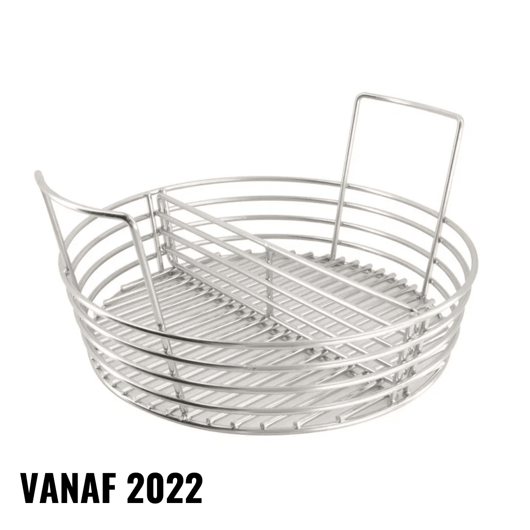 Rvs houtskool mand Grill Guru - BBQ Experience Center