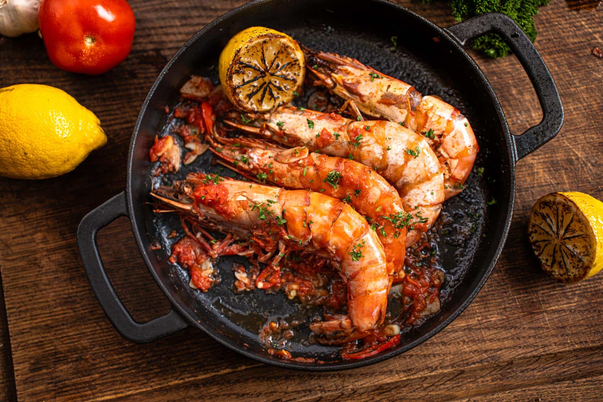 Black Tiger gamba's ongepeld 6/8 met kop - BBQ Experience Center