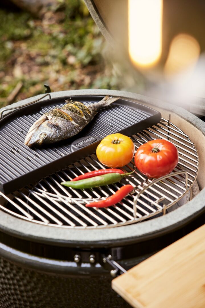 Halve maan grillplaat Grill Guru - BBQ Experience Center